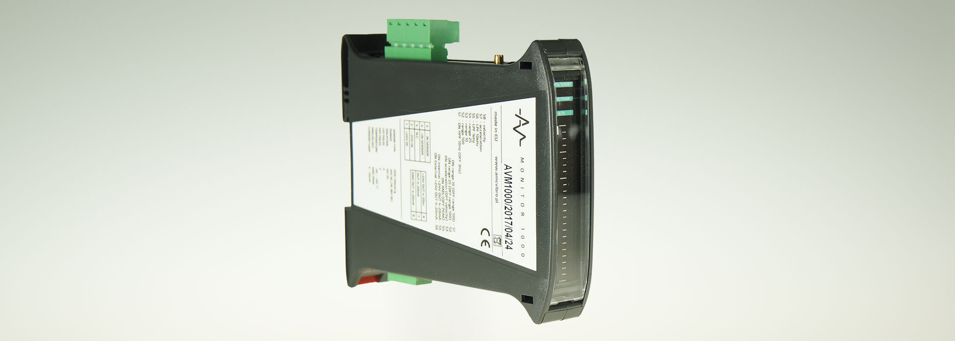 Single-channel monitoring module AVM 1002DS - AMC VIBRO